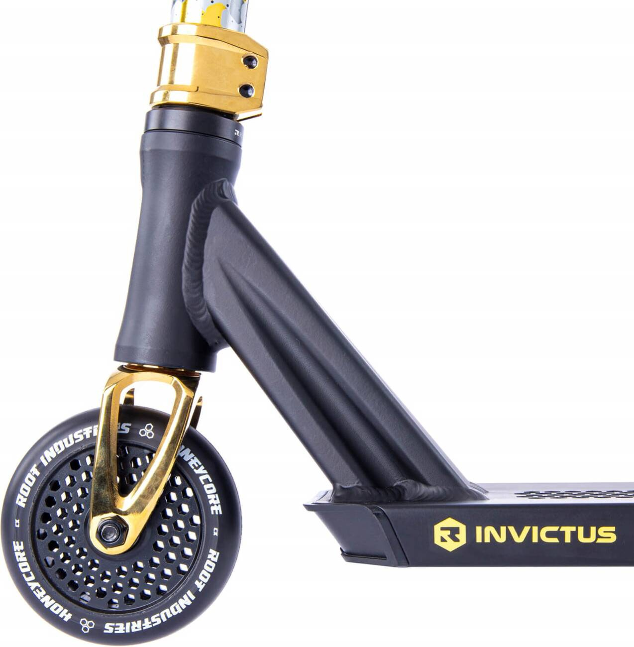 Patinete Freestyle Root Invictus 2 Negro / Dorado - Scootshop.cz